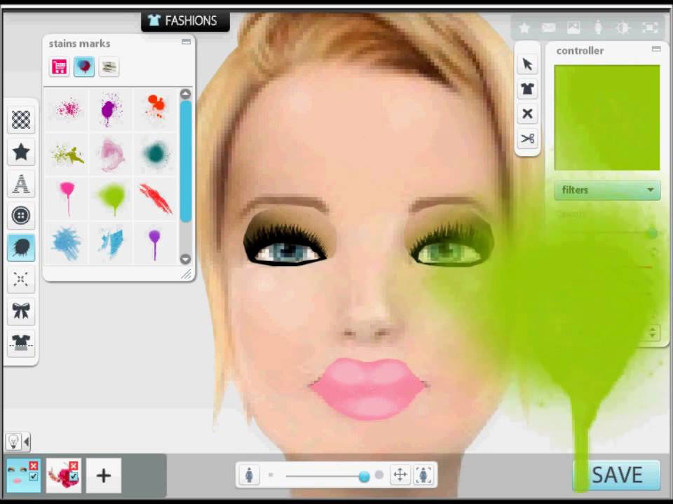 how to make make-up in girlsense - YouTube