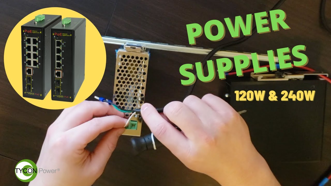 How to Install the DIN Rail Mountable 120W/240W Power Supplies - YouTube