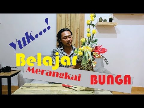 Cara Merangkai Bunga di meja makan /tutorial/belajar merangkai bunga ...