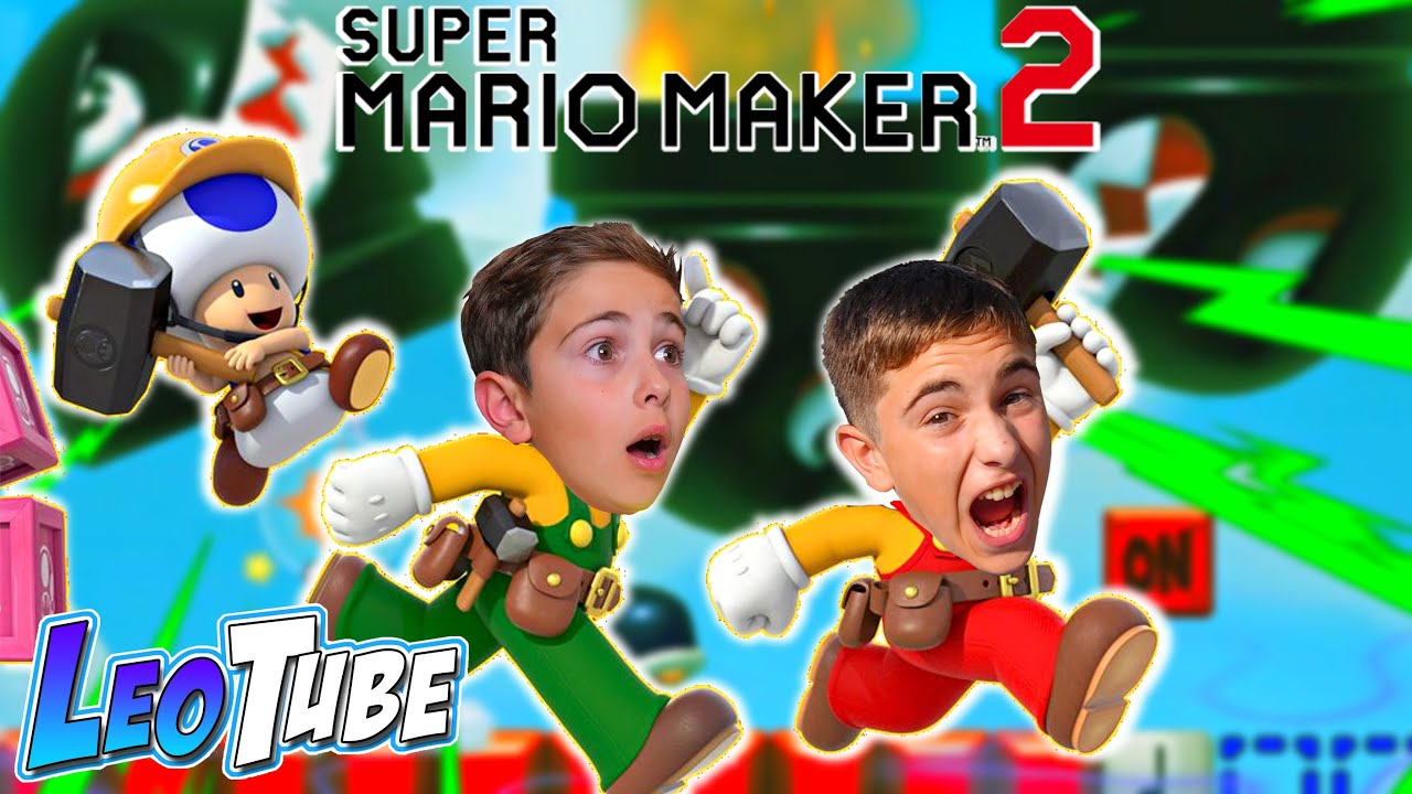 Leo y Mikel Crean con Super Mario - YouTube
