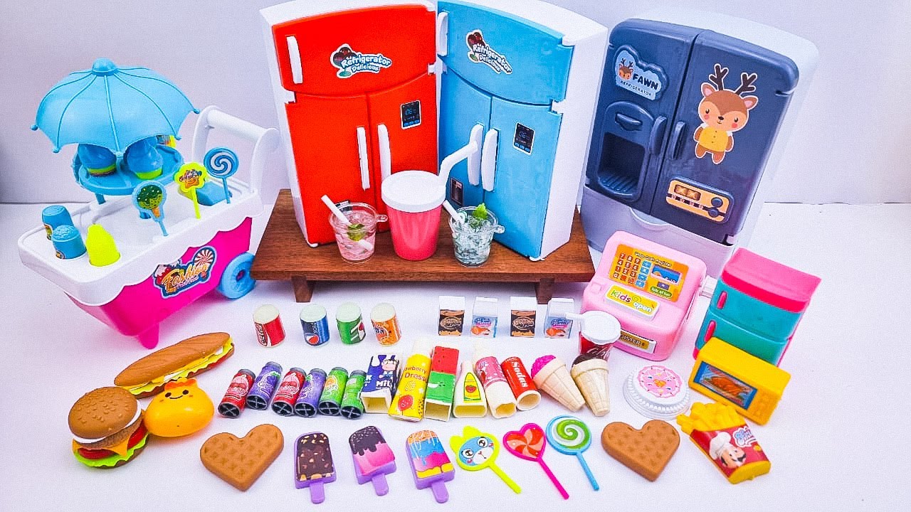 Unwind With Ice Cream Toys Unboxing 💸🐤ASMR Cash Register Collection 🍭 ...