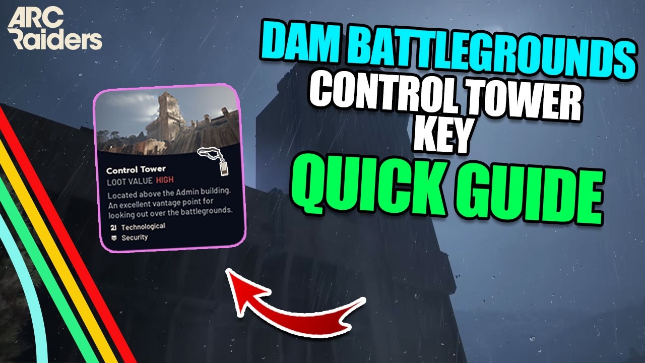 Dam BattleGrounds Control Tower Key Location & Guide In 80 Seconds ...