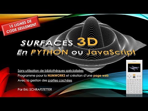 Surfaces 3D en Python ou JavaScript
