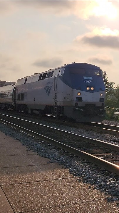 Amtrak P42DC #198 Leads Night Owl Northeast Regional P067 Put of Alexandria Station #shorts #fyp ...