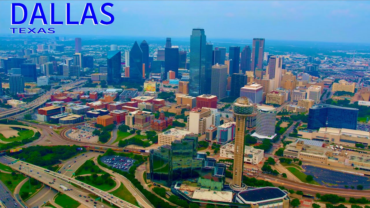 DALLAS, TEXAS - by drone [4K] - YouTube