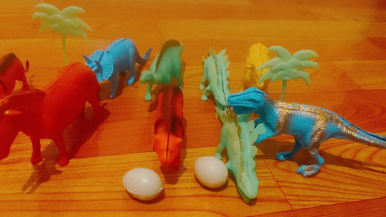 Play with Animal Dinosaurs|| T-rex Horse Cow Tiger Elephant|| Children ...