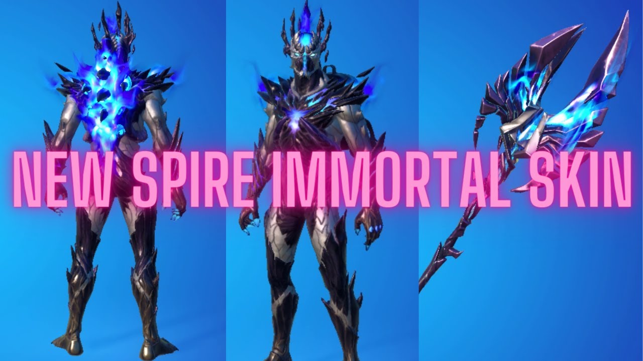 Fortnite NEW Spire Immortal Skin(With Back Bling & Harvesting Tool ...