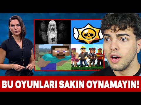HABERLERE ÇIKAN TEHLİKELİ OYUNLARI OYNADIM ! (Brawl Stars, Minecraft, Roblox, Yandere..)
