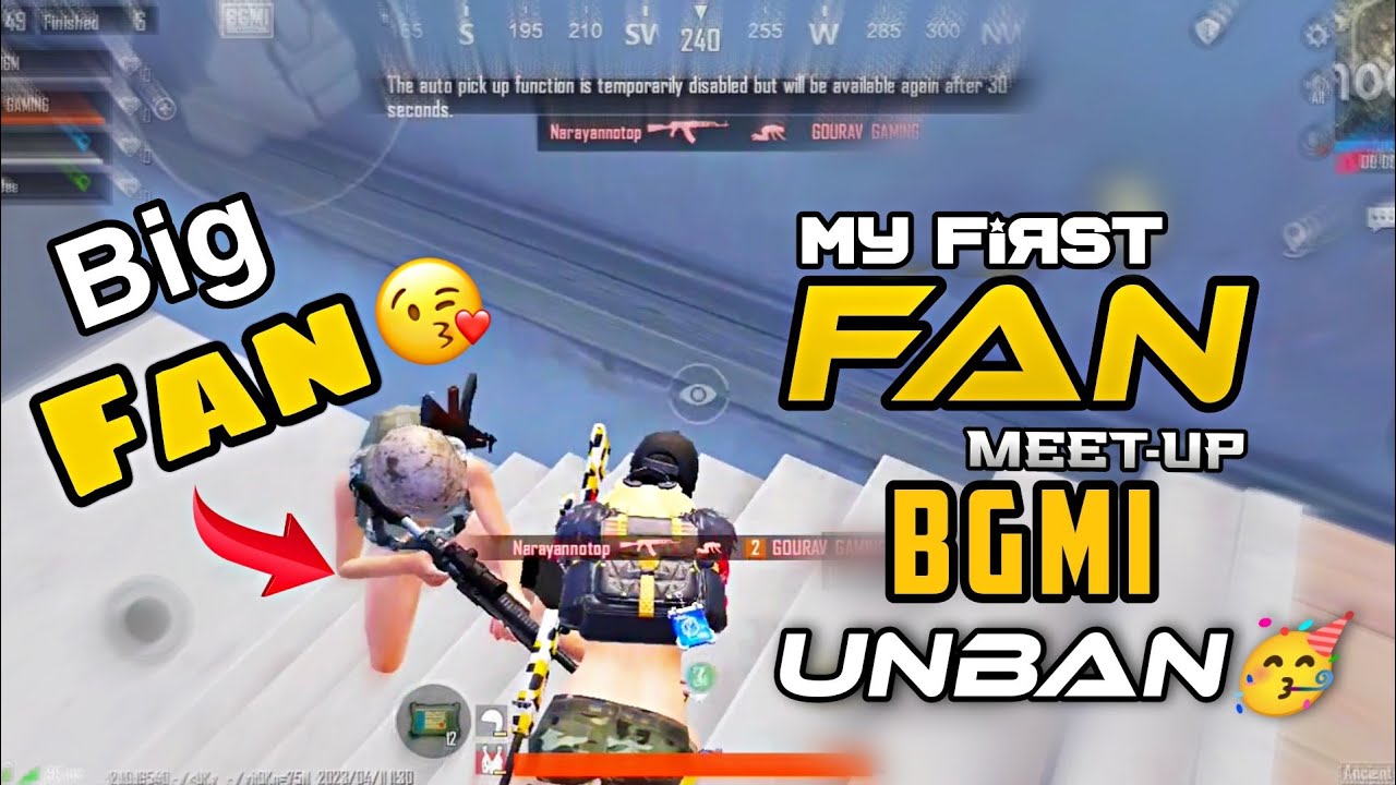 My First Fan Meet Up In BGMI | BGMI Unban OnePlus,9R,9,8T,7T,7,6T,8,N105G,N100,Nord,5T ...