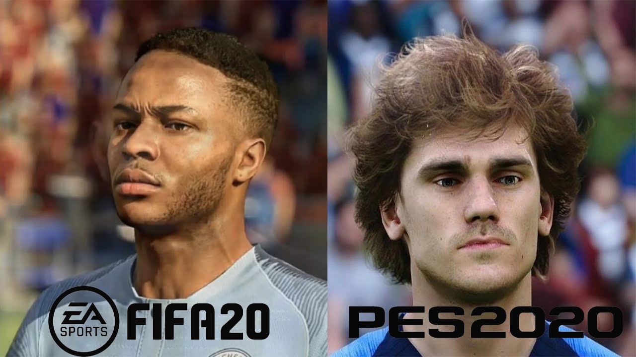FIFA 20 VS PES 20 - ALL NEW PLAYER FACES - YouTube