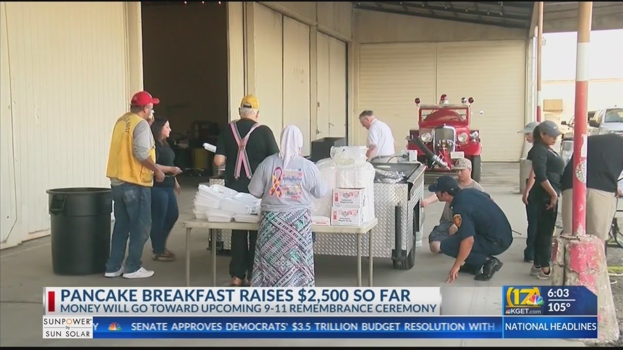 BFD pancake breakfast fundraiser raises $2,500 so far - YouTube