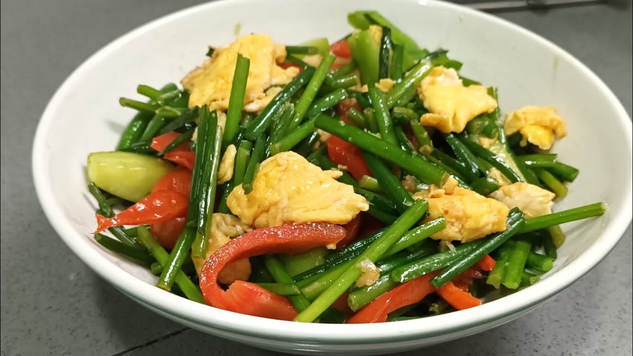 Stirfried garlic moss|garlic moss recipe| mixed vegetables with garlic ...