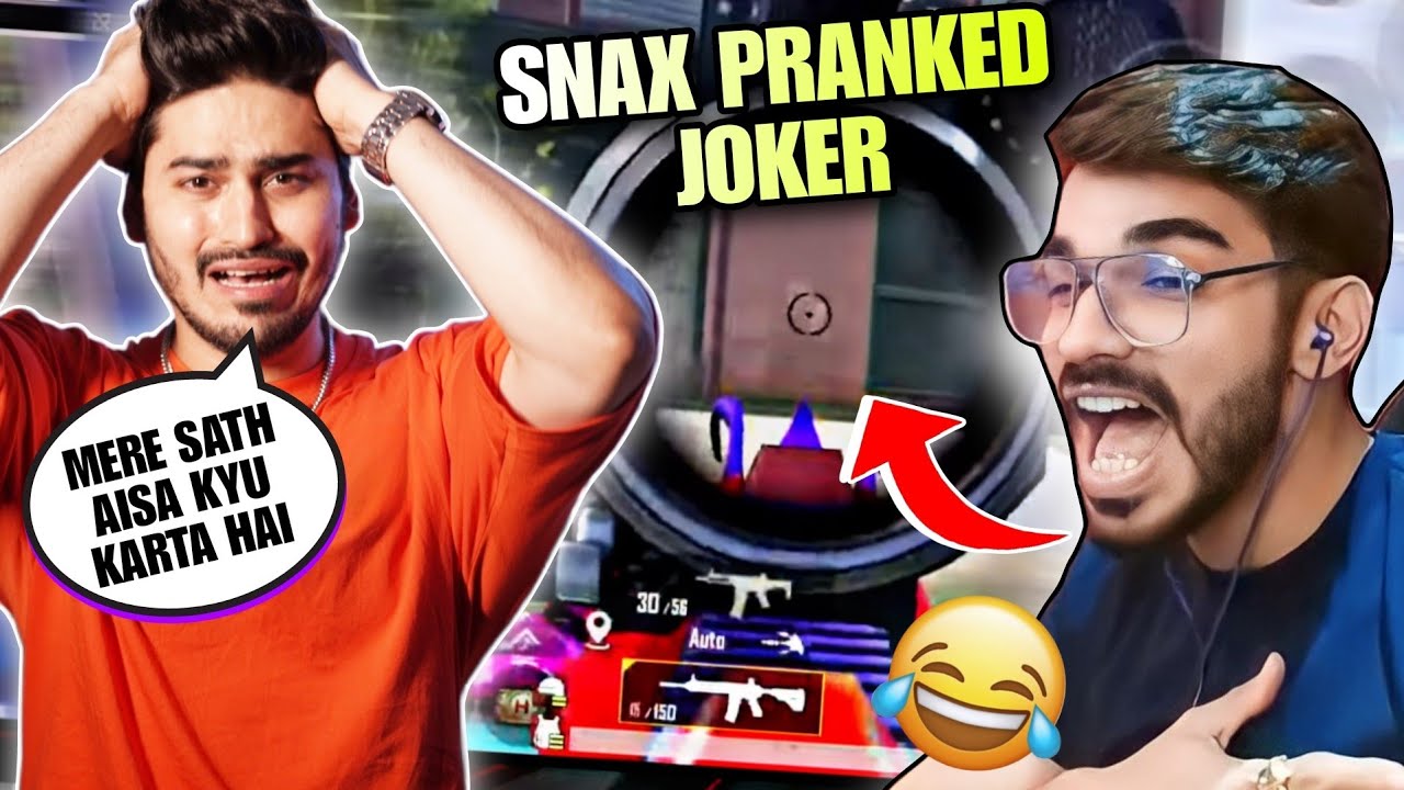 Snax Pranked Joker *EPIC REACTION* On Snax Voice Chat😂🤣 - YouTube