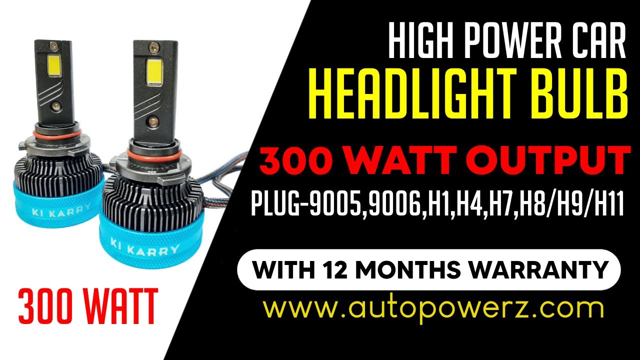 300 WATT CAR LED HEADLIGHT BULB WITH ONE YEAR WARRANTY FOR ALL CARS ...