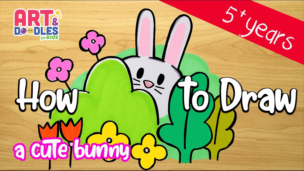 How to draw the cutest Easter Bunny 🐇 - YouTube