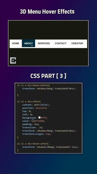 How To Create A Navbar Style Html Css And Javascript Coding Mouse Hover