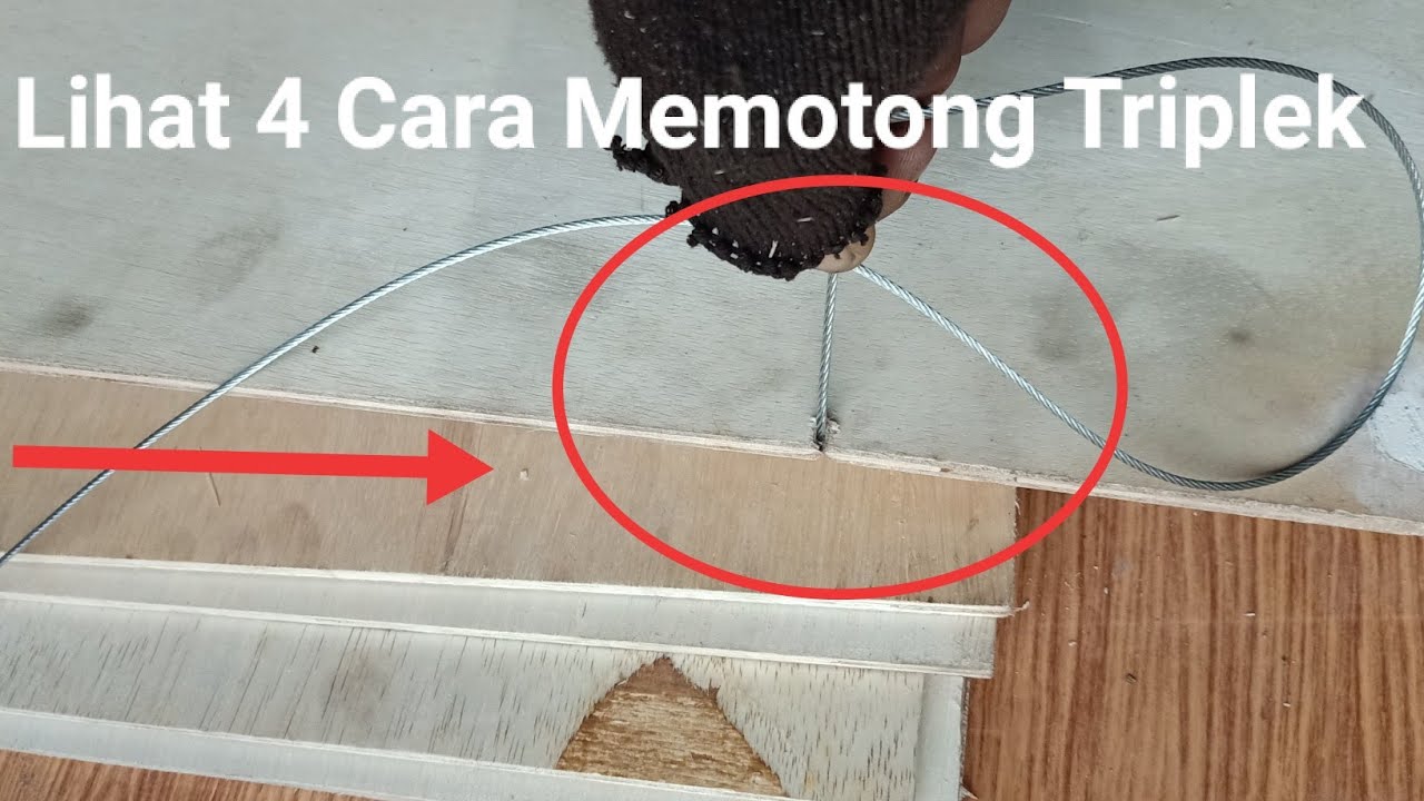 Cara Unik Memotong Triplek Dengan Kawat Bisa Di Coba - YouTube