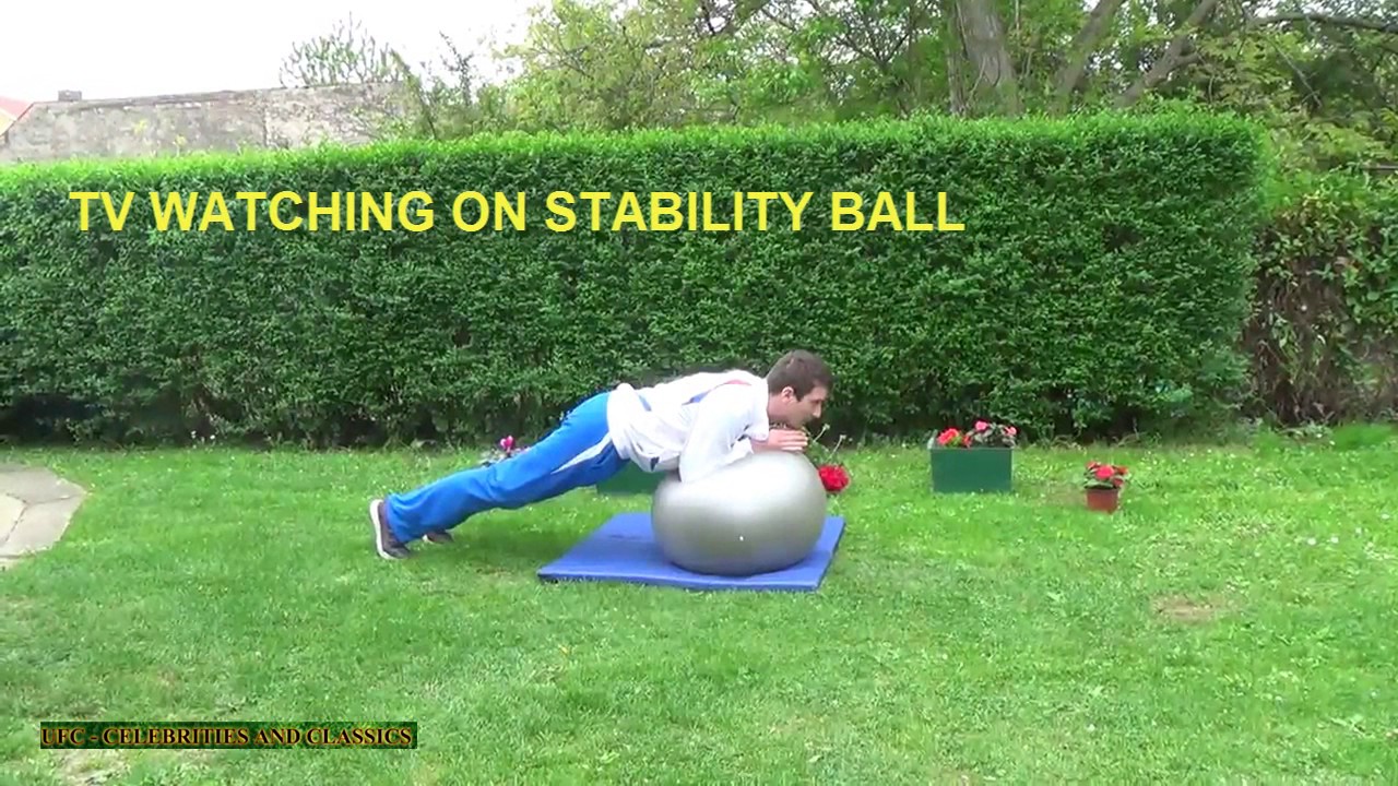 TV WATCHING ON STABILITY BALL - HQ Strength Drill! - YouTube