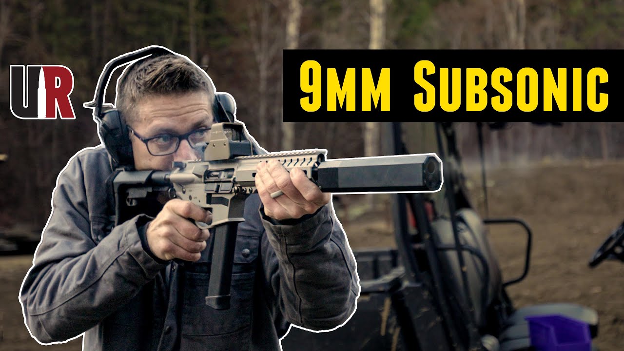 Subsonic 9mm with Berry’s 147gr Plated Bullets (CMMG Banshee + Glock 17 ...