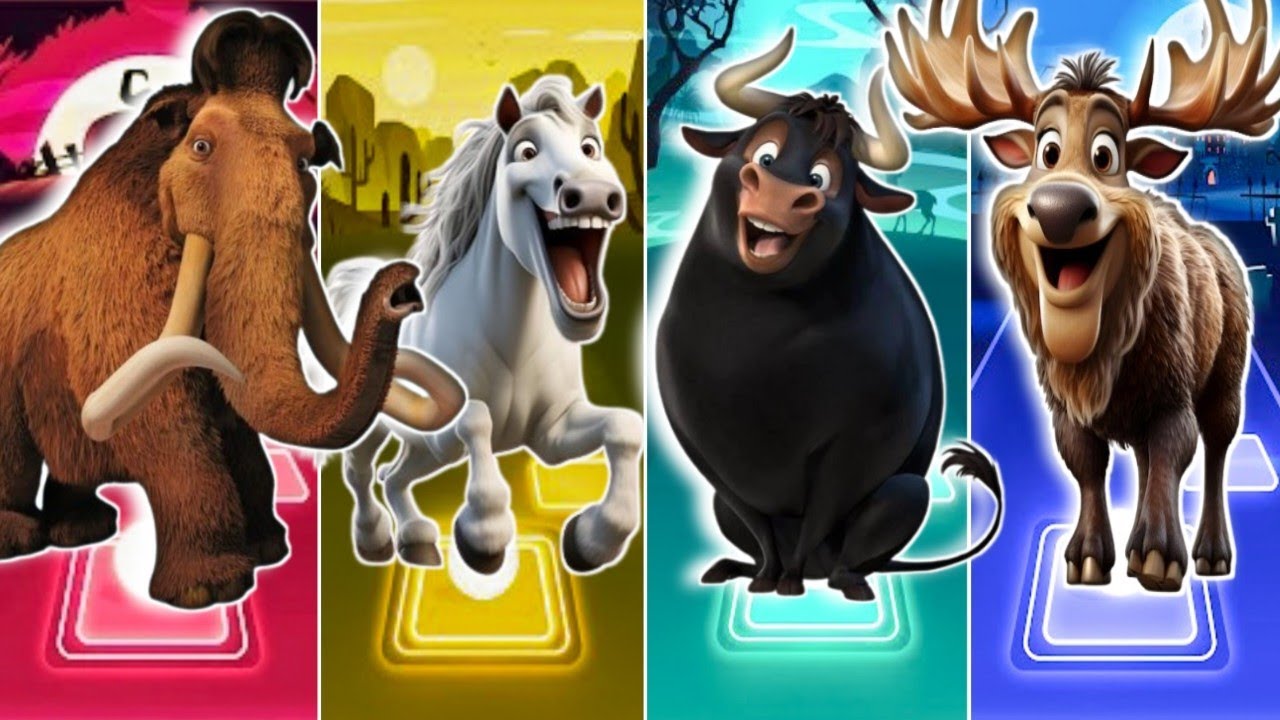 🦣Funny Mammoth 🆚 🦄Funny Horse 🆚 Funny Ferdinand 🐂🆚 Funny Moose 🫎|Coffin ...