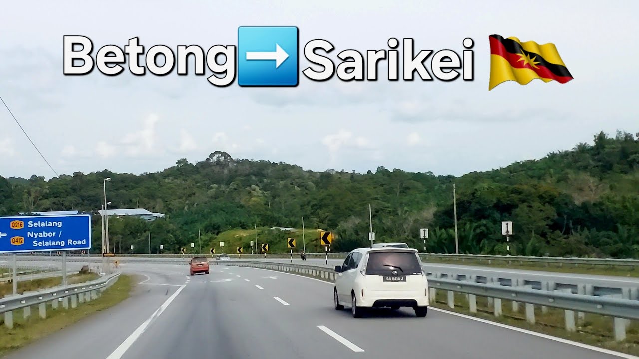 Sarawak Highway⭐️Matop Betong to Sebangkoi Sarikei⭐️Bumi Kenyalang🌼 ...
