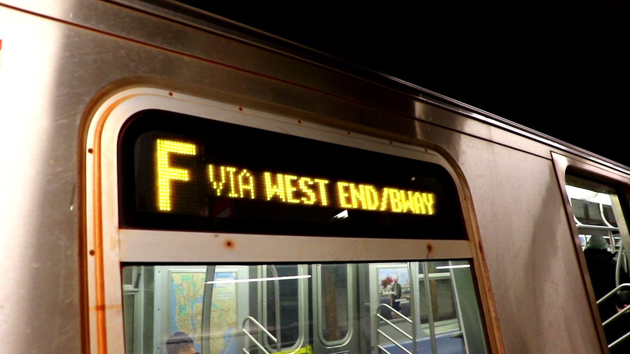 MTA New York City Subway : F Trains Via The Broadway & West End Lines ...
