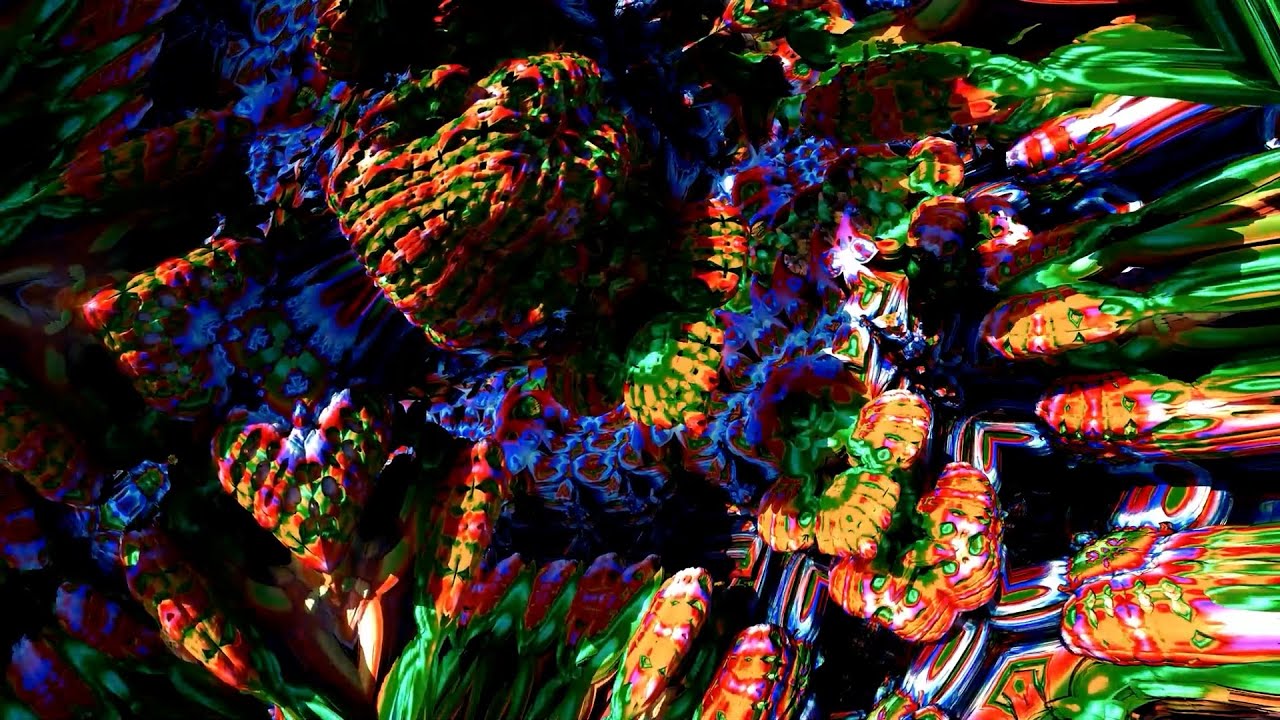 Simulated Interdimensional Travel - Psychedelic Fractal Visuals with ...