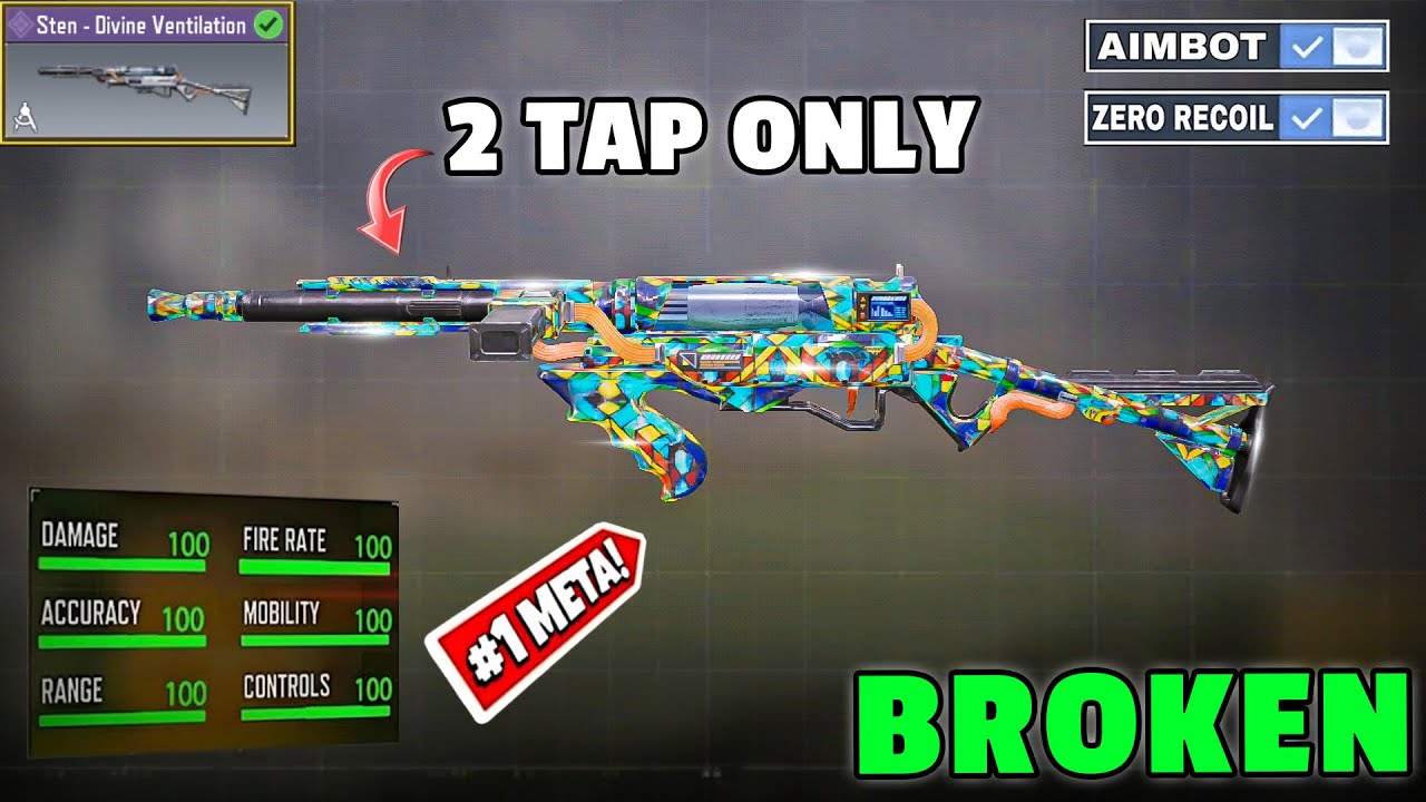STEN "0 RECOIL" GUNSMITH BUILD | Best STEN Gunsmith Build Season 9 COD ...