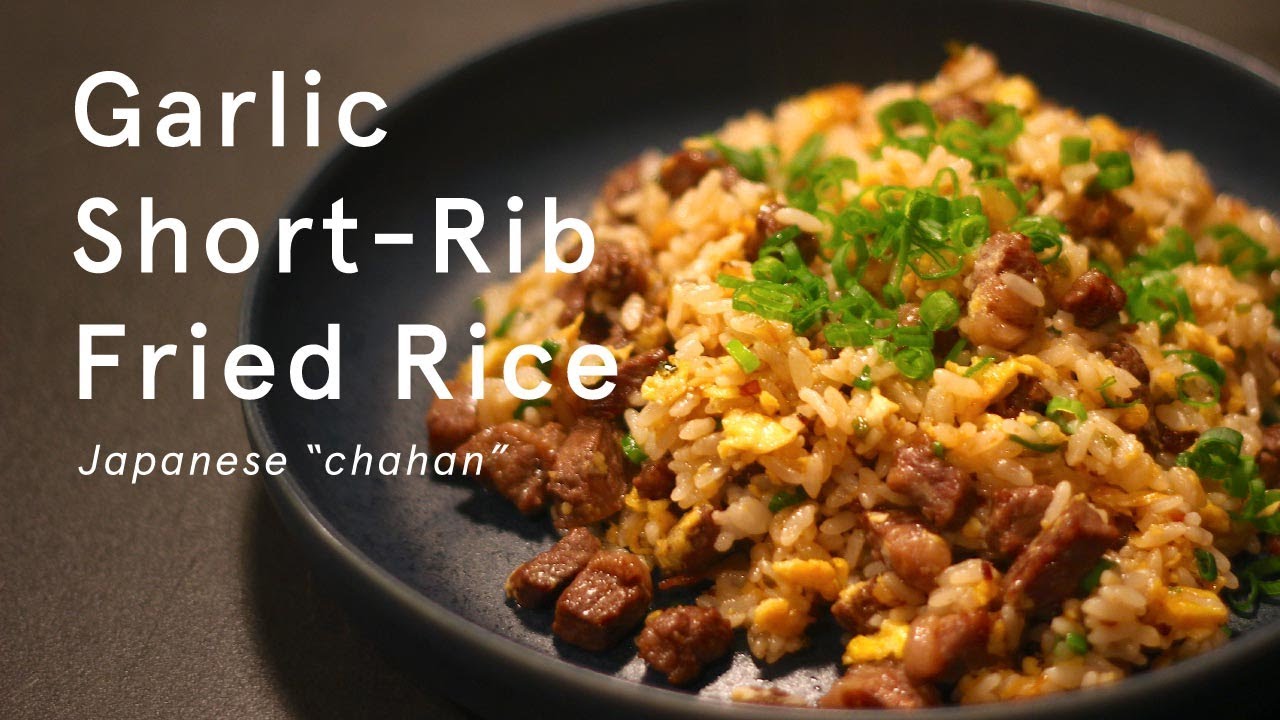 RICH & TASTY | Garlic Short Rib Fried Rice | Japanese Recipes - YouTube