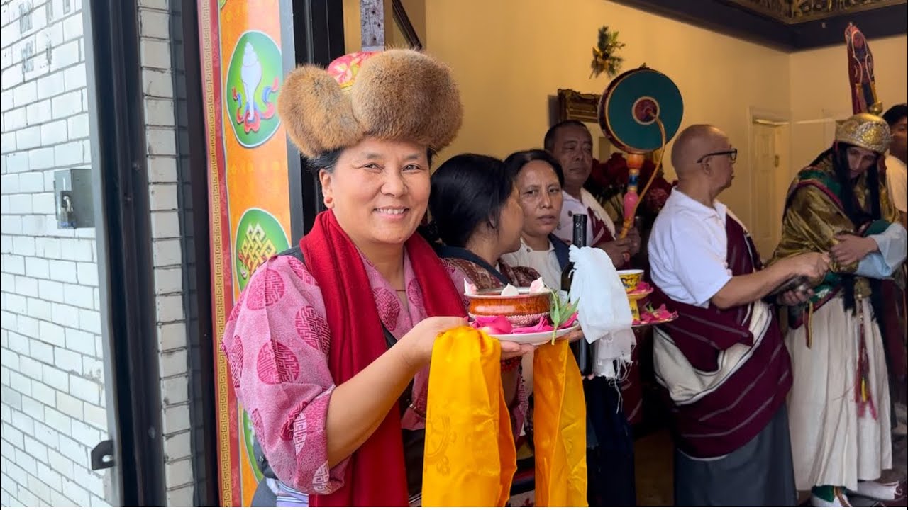 Kyabje Garab Rinpoche welcome with PAWO dance ༼དཔའ་བོ་འཆམ་༽ krodhikali ...