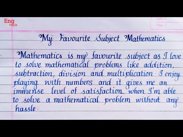 My favourite lesson is maths 60 фото - Plantschool.ru