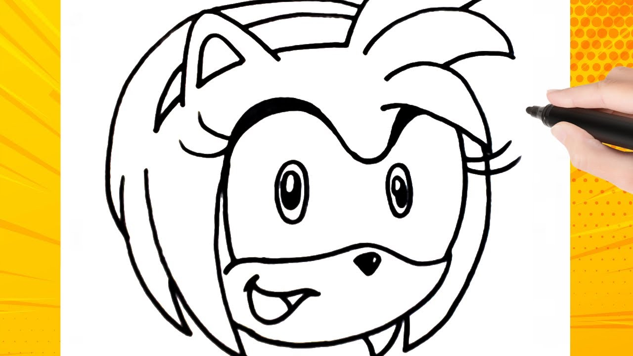 Como dibujar a AMY ROSE - Sonic paso a paso - YouTube