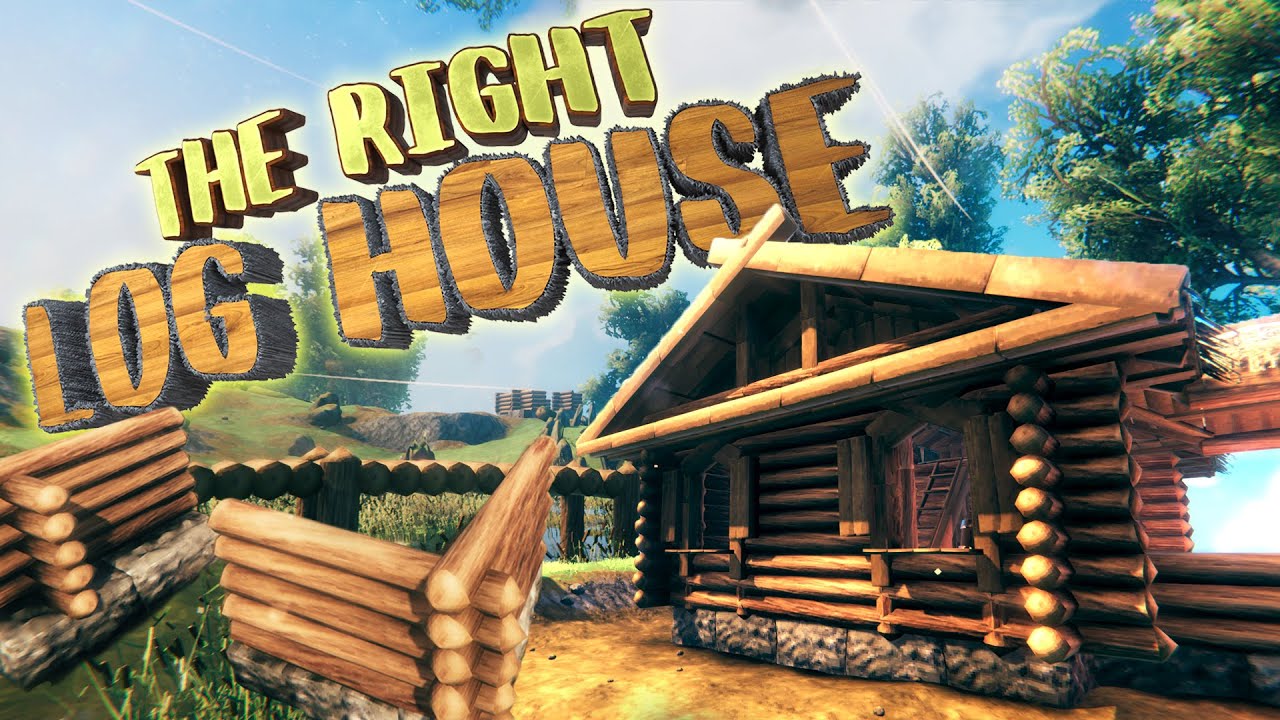 How to build a proper log house in Valheim - YouTube