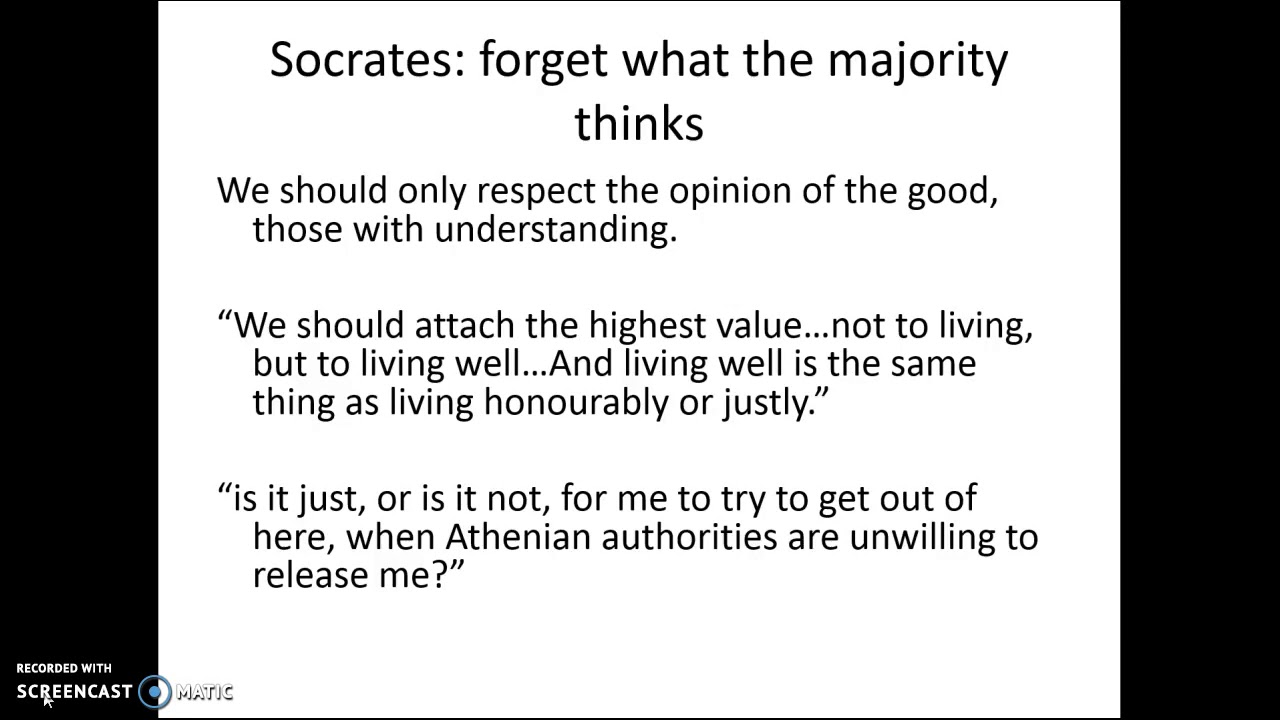 Plato's Crito Dialogue - YouTube