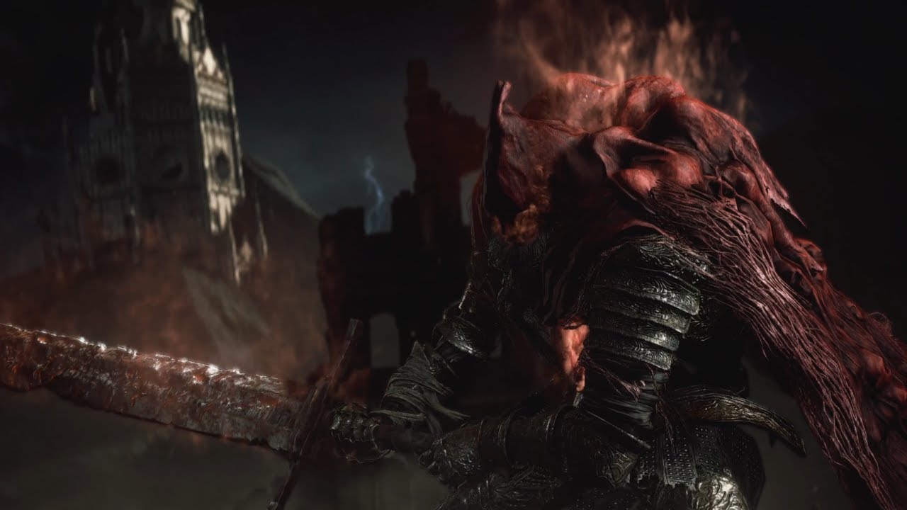 Slave Knight Gael Boss Fight (1440p, 60fps) - Dark Souls 3, Ringed City ...