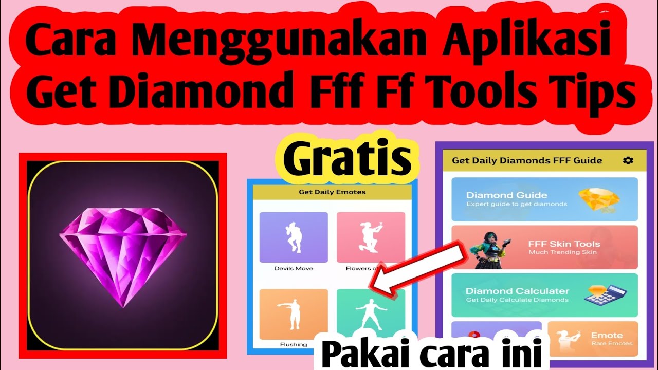Cara Menggunakan Aplikasi Get Diamond Fff Ff Tools Tips | Cara Pakai ...