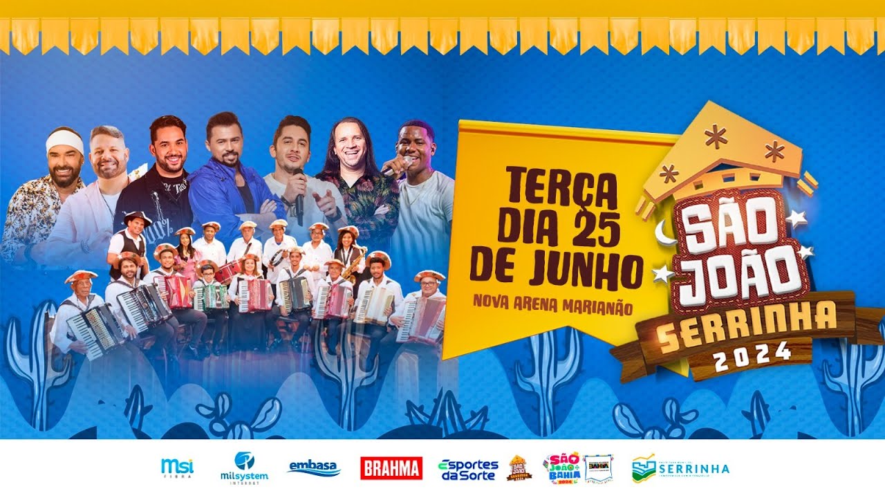 São João de Serrinha 2024 - 25/06 - AO VIVO - YouTube