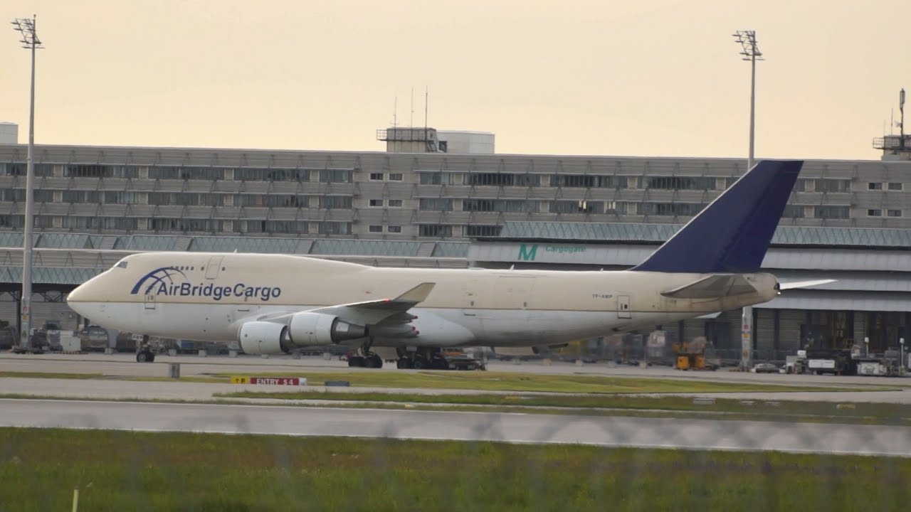 Air Bridge Cargo Airlines ABC Boeing 747-481 TF-AMP arrival at Munich ...