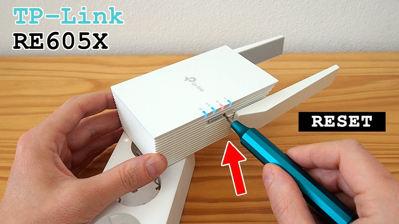 TP-Link RE605X Wi-Fi 6 extender dual band • Factory reset - YouTube