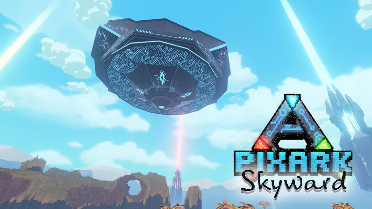 OMG AIRSHIP, ALIENS AND AN UFO! | PixArk DLC Skyward #2 - YouTube