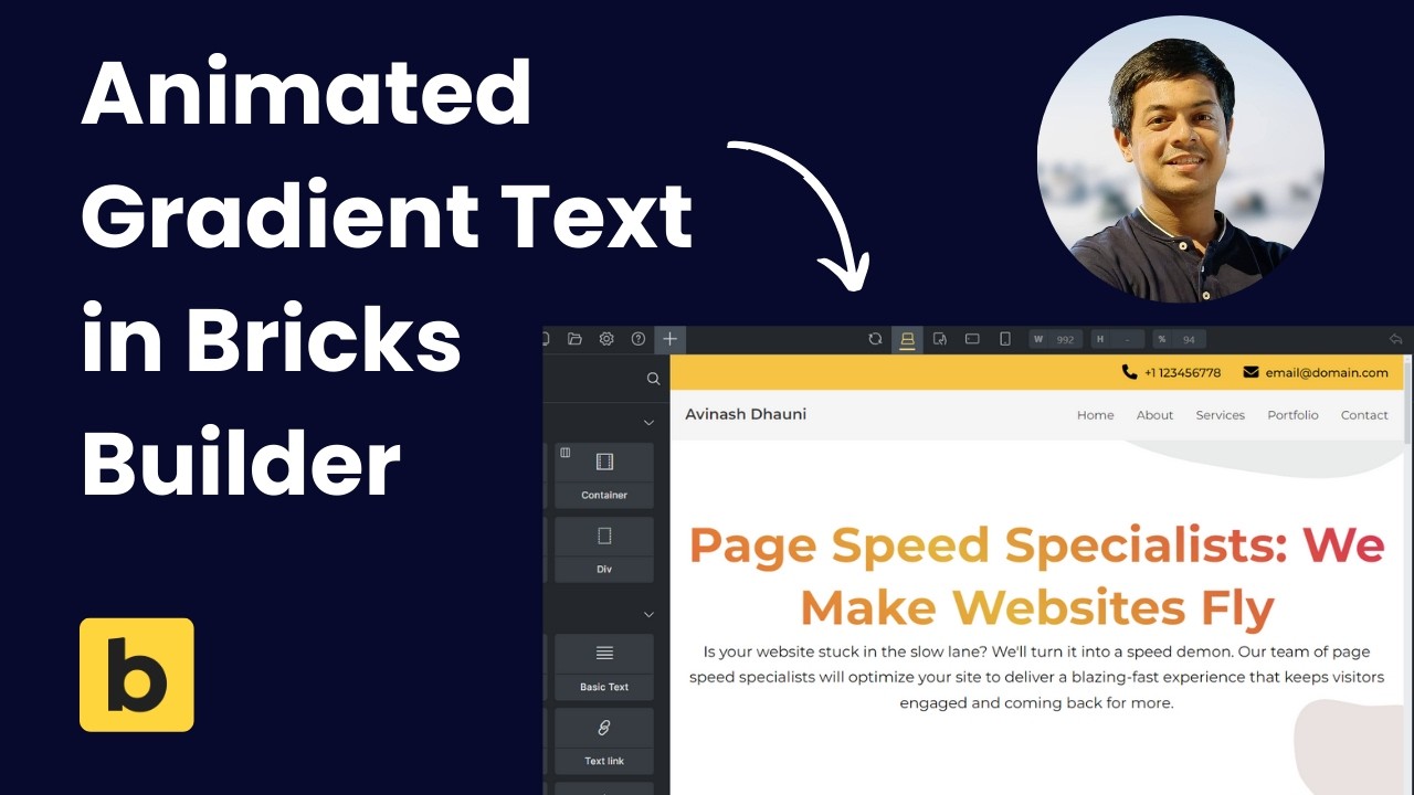 Create Stunning Animated Gradient Text with Bricks Builder - YouTube