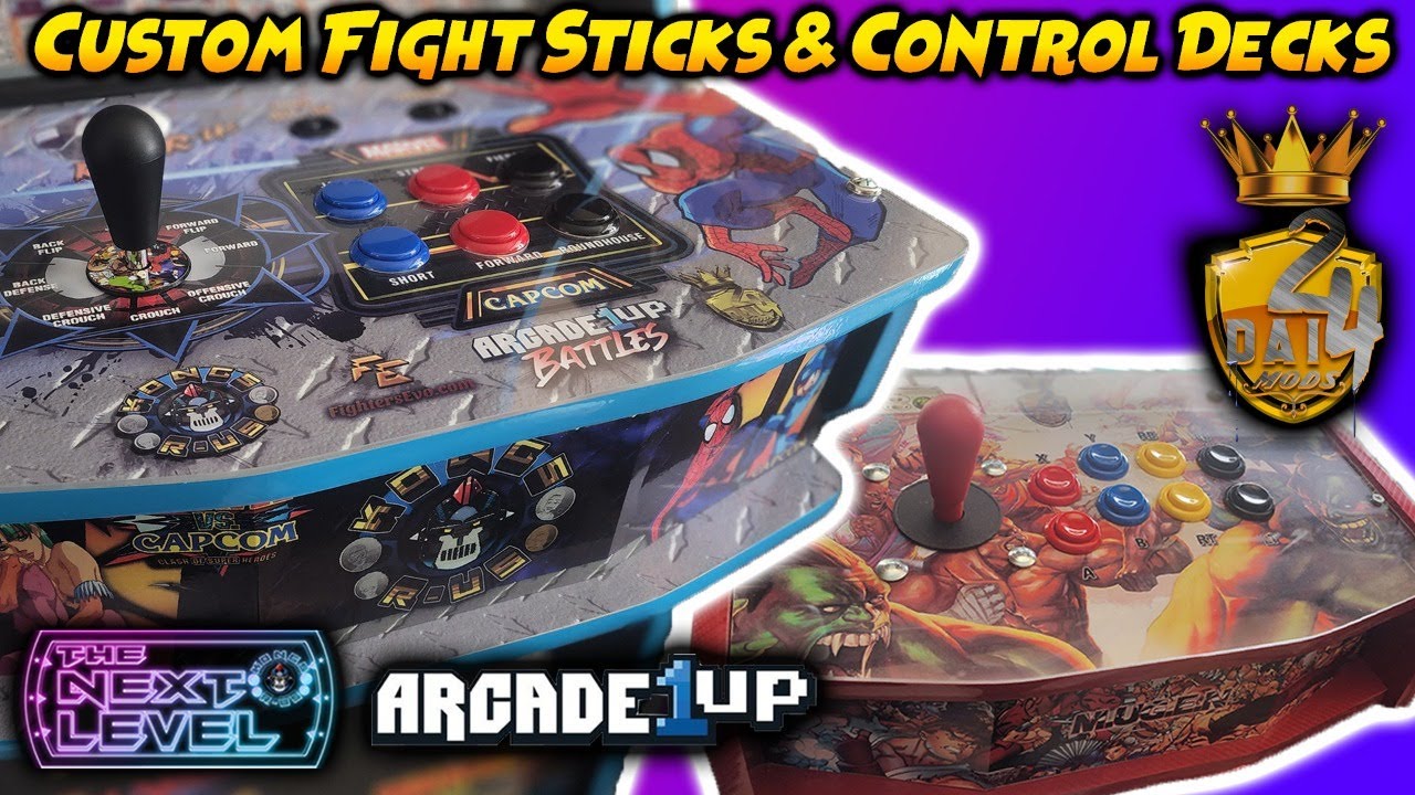 Arcade1Up Custom Control Deck/Panel | Marvel vs Capcom | Big Blue ...