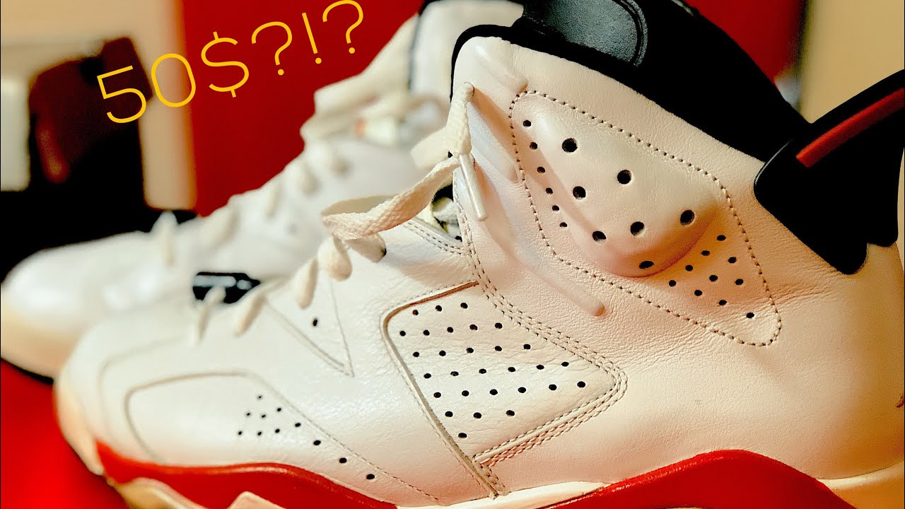 HOW TO BUY JORDANS FOR $50!! (JORDAN 6 VARSITY RED) CRAZY DEAL!! - YouTube