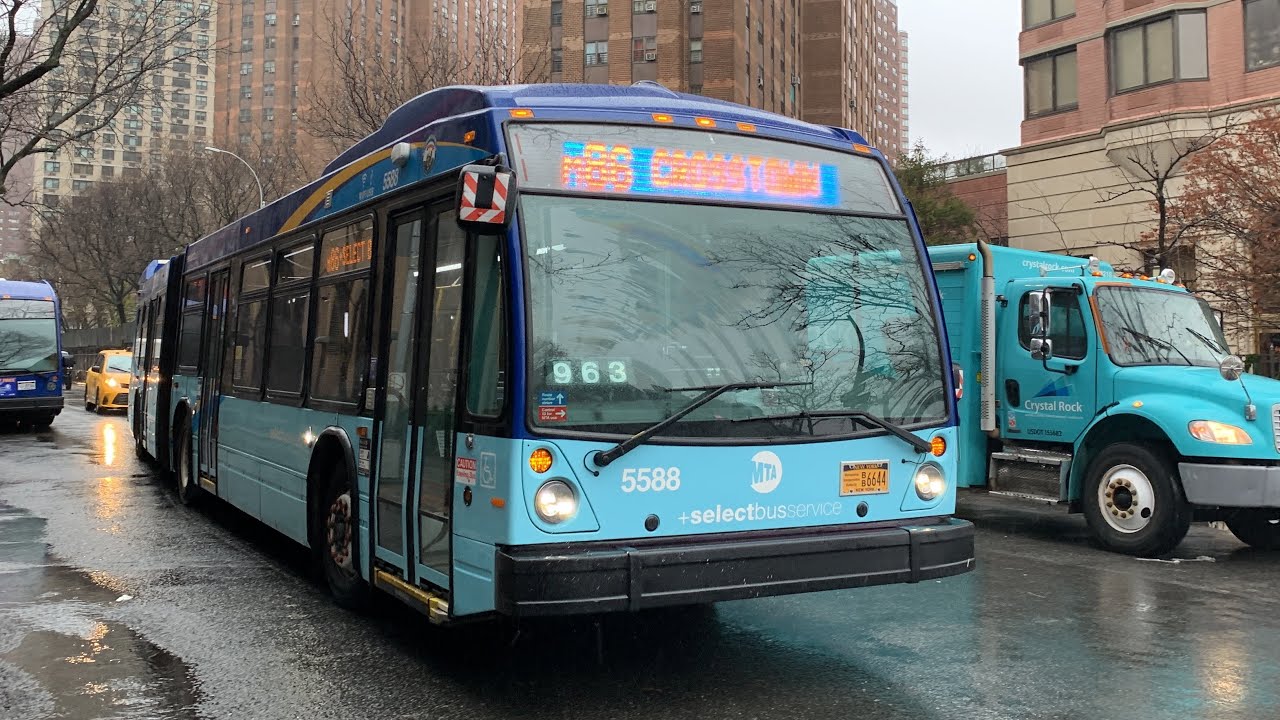 West Side-West End Av Bound 2019 Novabus LFSA 5588 M86 SBS From 92nd St ...