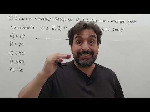 Quantos números pares #analisecombinatória #matemática