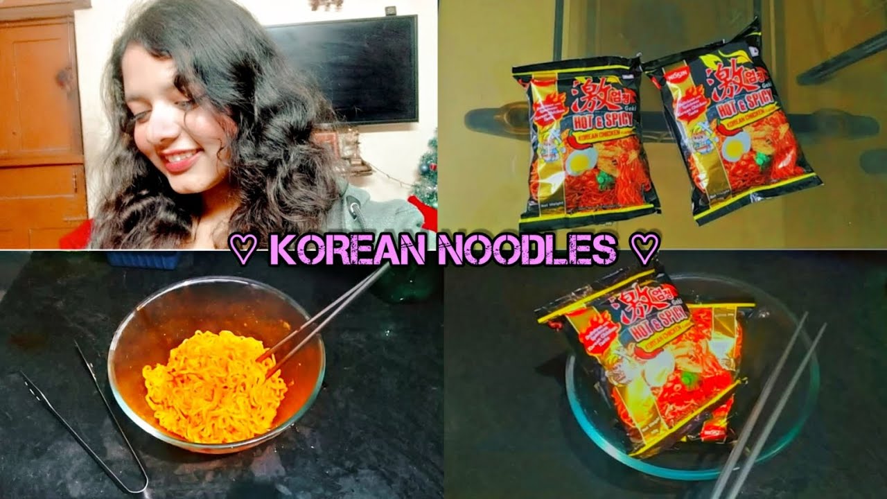 HOW TO MAKE KOREAN SPICY NOODLES 🍜 #mukbang #eatingfood #funny #funnyvideo #tutorials #noodles # ...