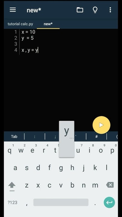 Swapping the value of two variables in Python - YouTube