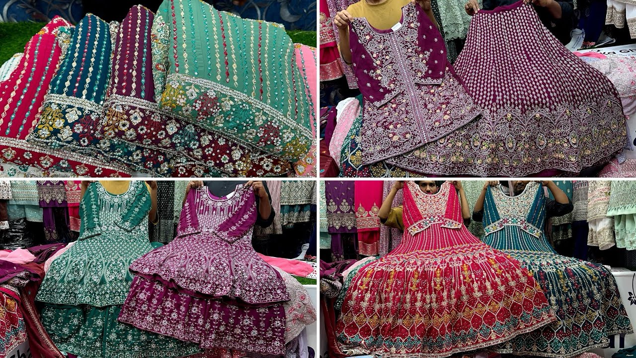 Eid special Pakistani designer gown/sarara/garara/lehenga collection ...