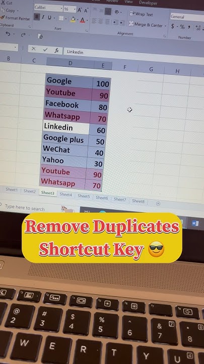How To Remove Duplicates In Excel🤯shortfeed Exceltricks Exceltips Shortcutkeys