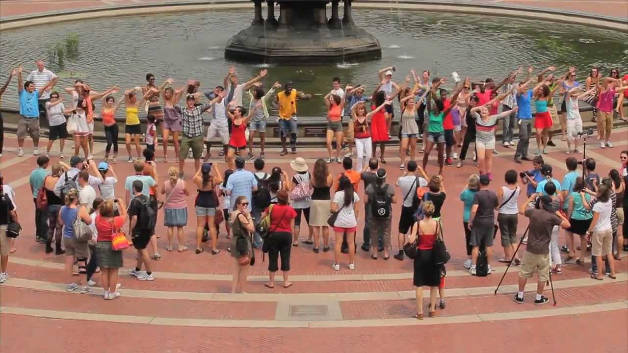 Memphis The Musical Broadway Flash Mob - YouTube